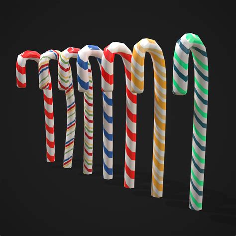 Vintage Candy Canes Box 3d Model By Get Dead Entertainment