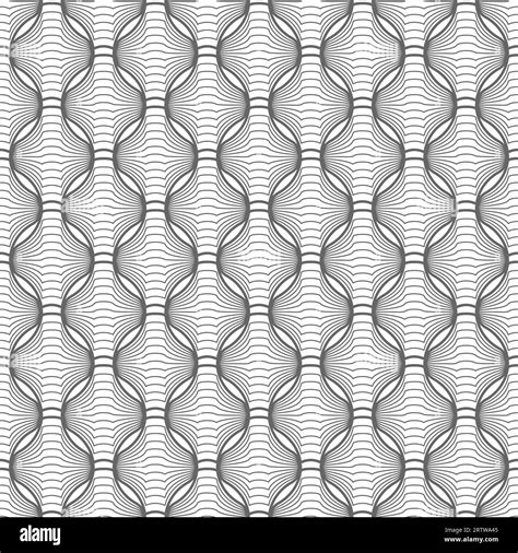 Abstract Pattern Of Wavy Lines Sinuous Lines Form A Shuttlecock Seamless Background Template