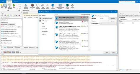 Missing Package Microsoft Activities And Microsoft Activities Extensions Help