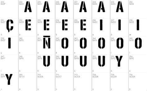 Solid Stencil 2023 Windows Font Free For Personal