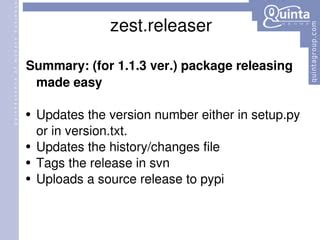 Releasing And Deploying Python Tools ODP