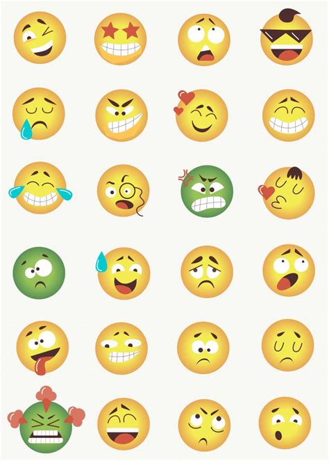 دانلود وکتور مجموعه ایموجی دانلود رایگان فایل لایه باز، Psd، وکتور