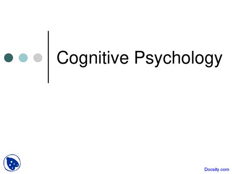 Cognitive Psychology Historical Psychology Lecture Slides Docsity