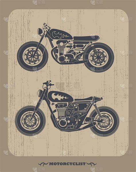 组的老式摩托车