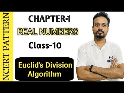 Class Real Numbers Chapter Euclid S Division Algorithm NCERT CBSE RBSE