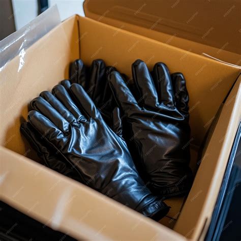 A Box With Gloves Inside That Are Made By The Company Premium Ai