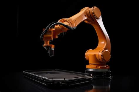 Premium Ai Image Robotic Arm Performing Delicate With Builtin Sensors
