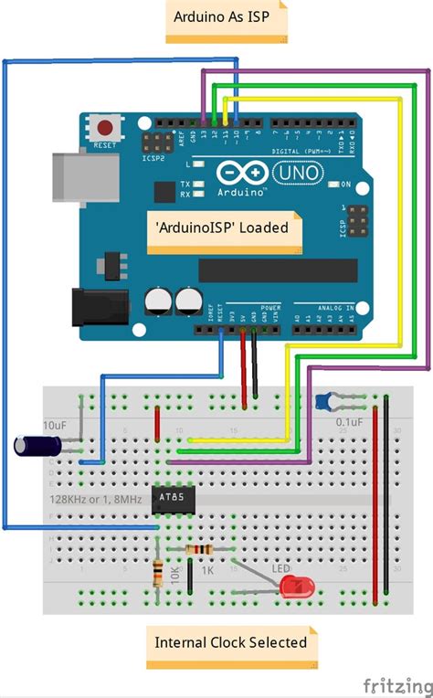 Programming The Attiny85 Attiny84 And Atmega328p Arduino As Isp 9 Steps With Pictures