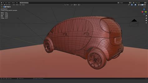 citroen czero 2011 low poly 3d model by igor shmidt