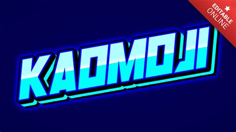 Kaomoji Gamer Neon Text Effect Generator