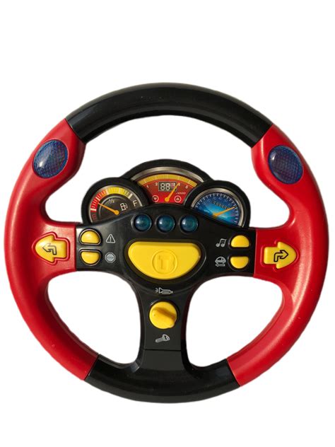 Игрушечный руль, звуки автомобиля, динамичная подсветка, сигналы ...