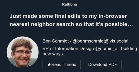 just made some final edits to my in browser nearest neighbor search so