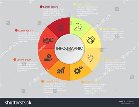 Process Chart Abstract Elements Graph Diagram vector de stock libre de regalías 1183240867