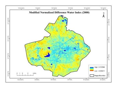 Modified Normalized Difference Vegetation Index 2000 As Result Water