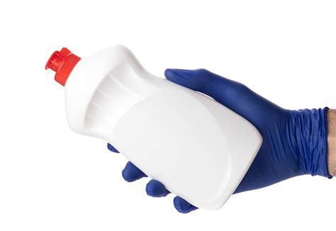 남성 손에 식기 세척 세제 흰색으로 분리 된 라텍스 장갑에 손을 대십시오 가사 집안일에 대한 스톡 사진 및 기타 이미지 가사 집안일 가정 생활 가정 주방 Istock