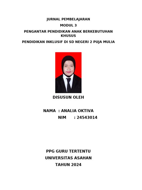 Jurnal Ppg Modul 3 Insklus Pdf
