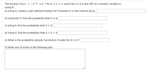 the function f x 1−e−x−x⋅e−x for 0≤x