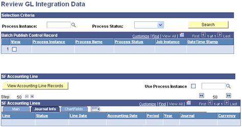 Reviewing Gl Interface Information