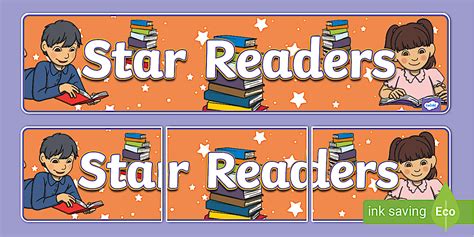Star Readers Display Banner Teacher Made Twinkl