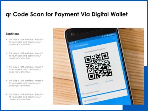 QR Code Scan For Payment Via Digital Wallet Ppt PowerPoint Presentation File Layout PDF