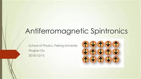 Ppt Antiferromagnetic Spintronics Powerpoint Presentation Free