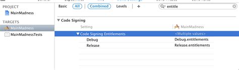 Ios Per Configuration App Group Entitlement Strings In Xcode Stack