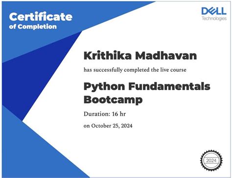 Iwork4dell Python Krithika Madhavan