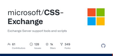 GitHub Microsoft CSS Exchange Exchange Server Support Tools And Scripts