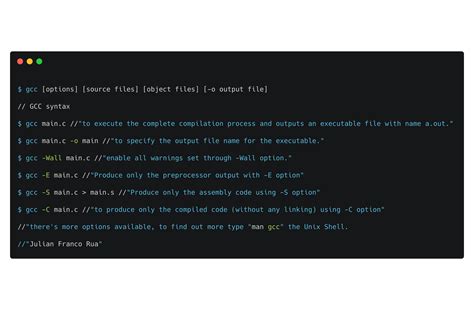 Theres So Much Going On Once You Type Gcc Mainc By Julian Franco Medium