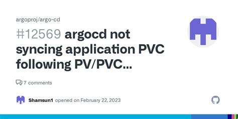 argocd not syncing application pvc following pv pvc migration · issue 12569 · argoproj argo cd