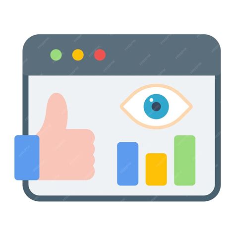 Premium Vector Impression Rate Vector Illustration Style