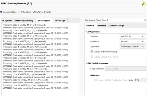 anyone use the ldpc core
