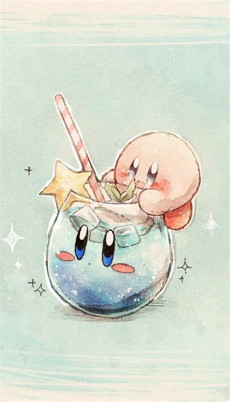 ° 별의요정 커비 배경화면 Dessins Mignons Fond Decran Dessin Dessin Adorable