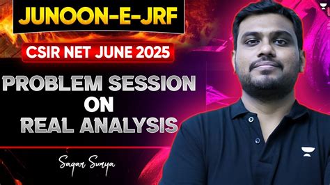 Real Analysis Csir Net Real Analysis Practice Problem Csir Net June 2025 Maths Sagar Surya