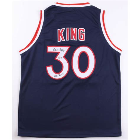 Bernard King Signed Jersey Inscribed Hof 2013 Beckett Pristine