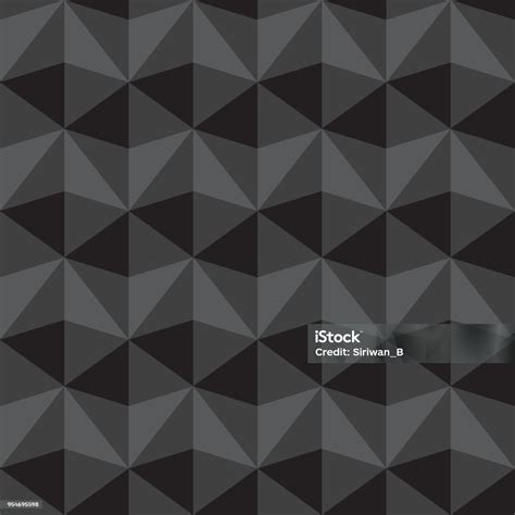 원활한 추상적인 회색과 검정색 삼각형 패턴 배경 벡터 일러스트 레이 션 0명에 대한 스톡 벡터 아트 및 기타 이미지 0명 3차원 형태 검은색 Istock