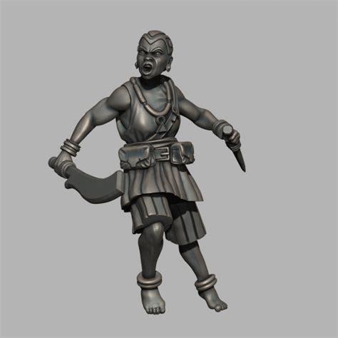 3d Printable Dahomey Agojie By Wargames Atlantic