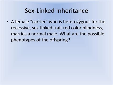 Ppt Inheritance Patterns For Linked Genes Powerpoint Presentation