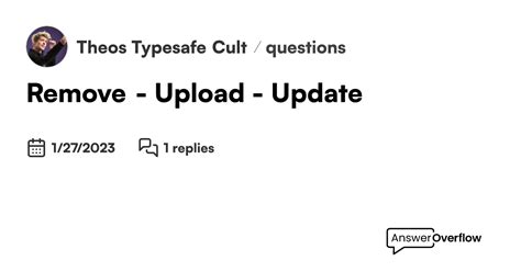 Remove Upload Update Theos Typesafe Cult