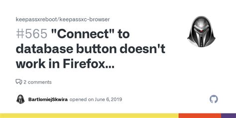 Connect To Database Button Doesnt Work In Firefox Developer Edition · Issue 565