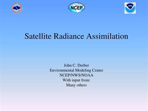 Ppt Satellite Radiance Assimilation Powerpoint Presentation Free Download Id 4117235