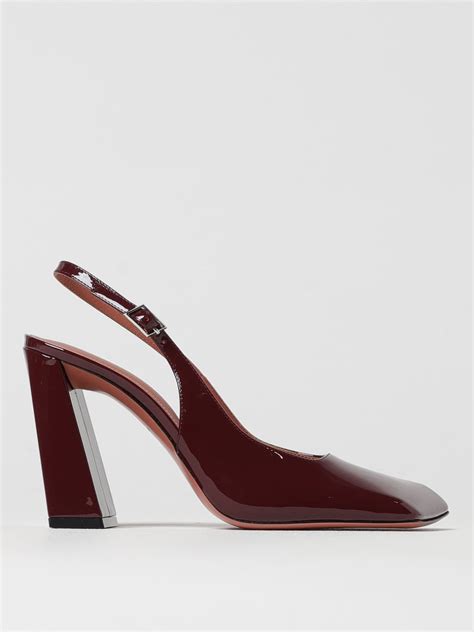 Amina Muaddi High Heel Shoes Woman Red Amina Muaddi Pump Charlottesling Online At Giglio Com