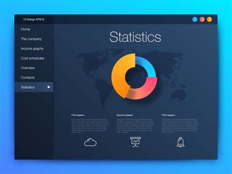 Infographic Dashboard Royalty Free Vector Image