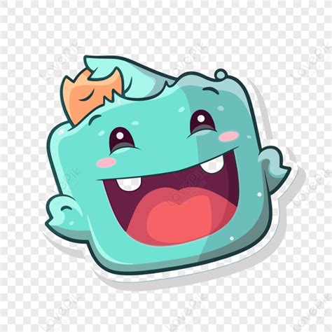 만화 일러스트 괴물 스티커 벡터 상표 Png 일러스트 무료 다운로드 Lovepik