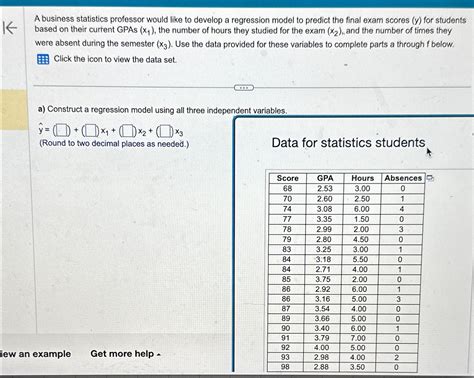 Solved A Business Statistics Professor Would Like To Develop