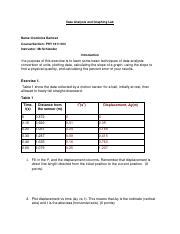Data Analysis Techniques In Physics Lab Course Hero