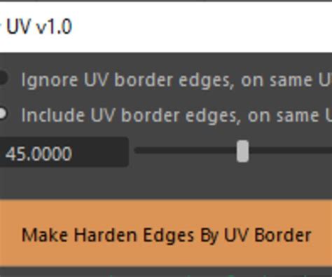Artstation Smart Harden Edges By Uv Maya Script Resources