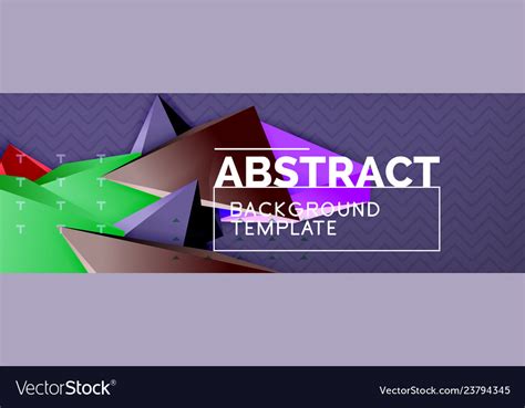 3d Triangular Minimal Abstract Background Vector Image