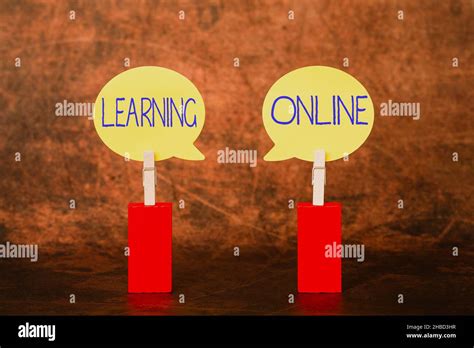 sign displaying learning online business showcase learn something new