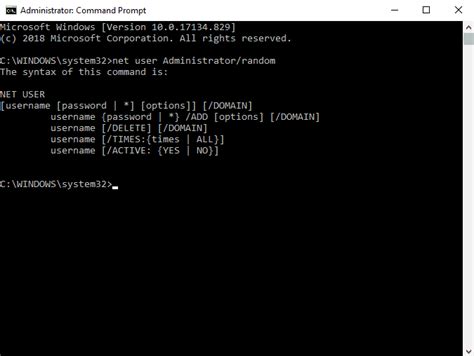 Reset Windows 10 Local Admin Password With Command Prompt